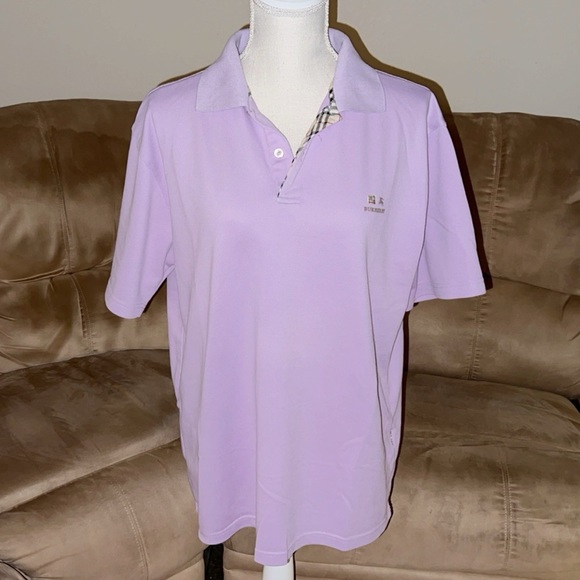 Burberry | Shirts | Burberry London Mens Lilac Polo Shirt | Poshmark
